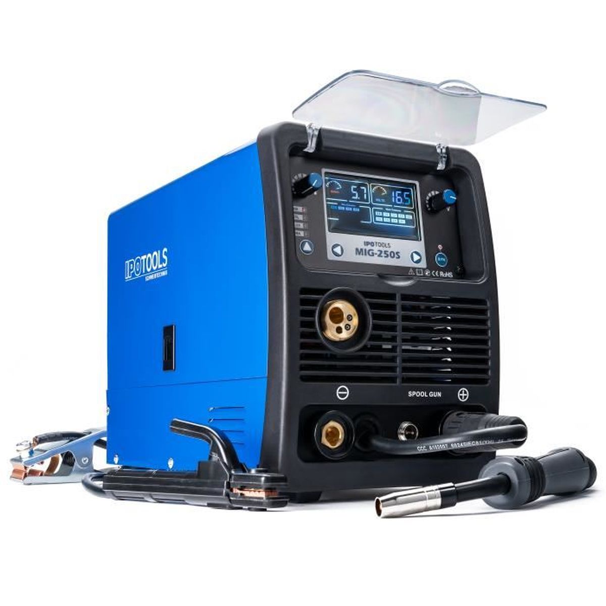 IPOTOOLS MIG 250S – Poste à souder à onduleur synergique - Cdiscount ...