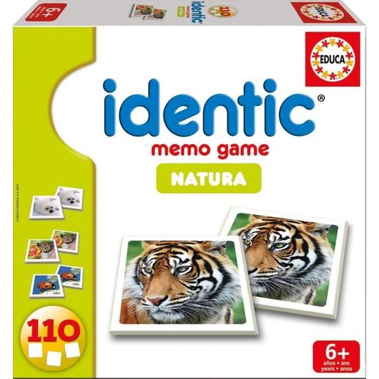 Jeu de mémoire - EDUCA - Identic Natura - Cdiscount Jeux - Jouets