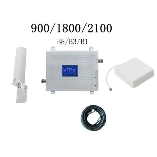 Amplificateur de Signal GSM Tri-Bande 900/1800/2100MHz - FOLAYA - Amélioration du signal 2G/3G ...