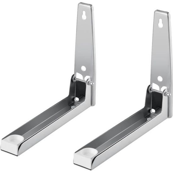 Support mural pour four à micro-ondes pliable en acier inoxydable ...