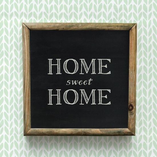 IMAGINE Toile Home Sweet Home - 45X45 - Cdiscount Maison