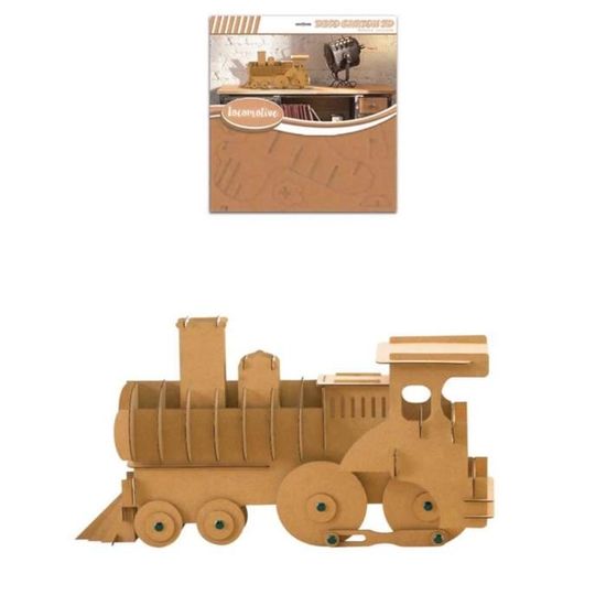 STC - Déco carton 3D – Train - Cdiscount Maison