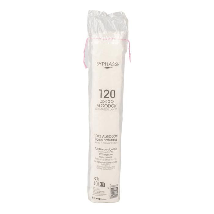 Disques démaquillants - BYPHASSE - Duo 120 - Double face - 100% coton ...