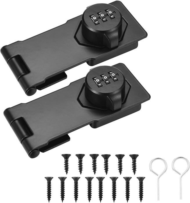 Lot De 2 Serrures À Combinaison Pour Armoire - Serrure De Sécurité - Verrouillable - Serrure De ...