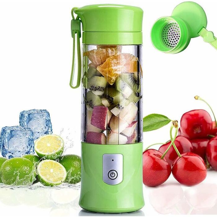Mixeur Portable Rechargeable USB Mini Blender pour Smoothies et Jus 350 ...