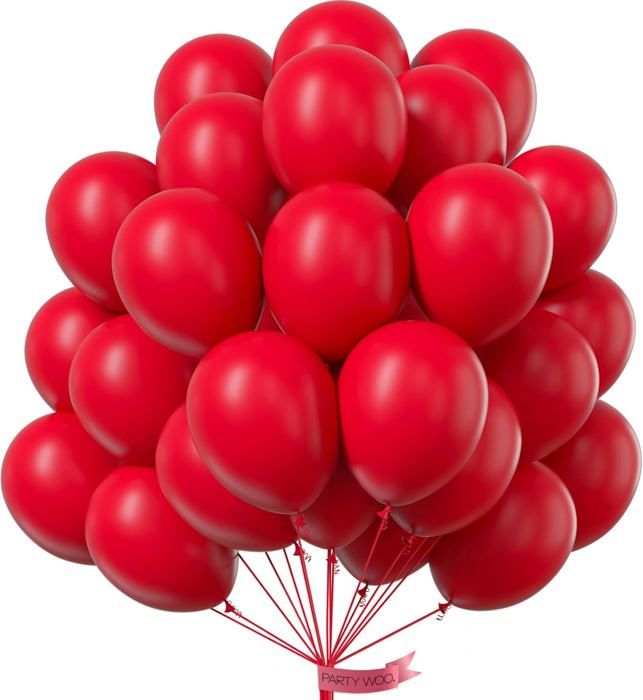 Ballons Rouges, 100 Pièces Ballons De 12 Pouces Rouges, Ballons Rouges ...