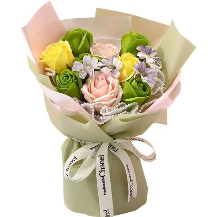 Bouquet De Fleurs De Savon Rose, Bouquet De Fleurs De Savon, Cadeau De ...