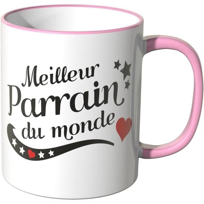 Tasse, Message Meilleur Parrain Du Monde - Rose[H14846] - Cdiscount Maison