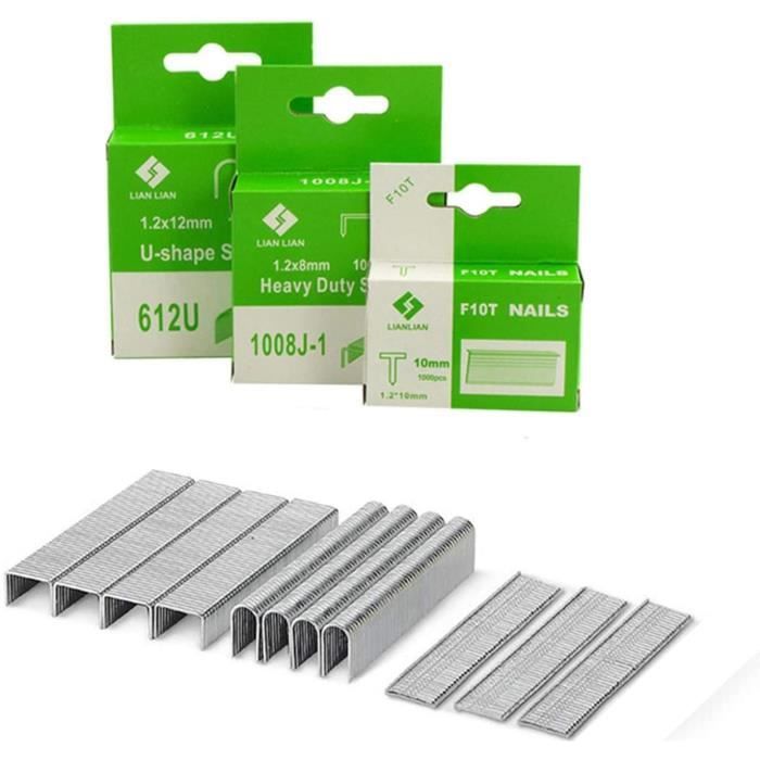 Dégrafeuse Cloueuses Manuel clous,Agrafes en fil fin(Type D 11.2x8 mm ...