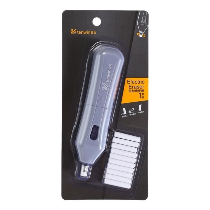 Grey 8301 -Mini stylo effaceur électrique Kawaii, recharge en ...