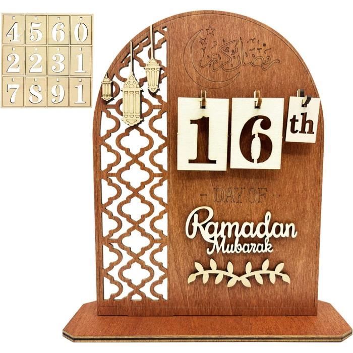 Calendrier Du Ramadan Aïd Mubarak - Décoration Diy En Bois - Compte À ...