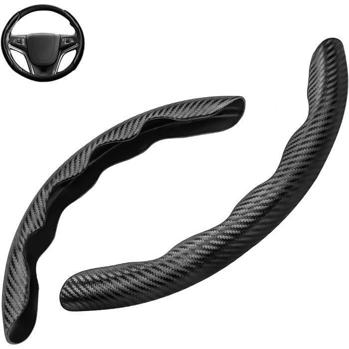 Gift-Couvre Volant Voiture en Fibre de Carbone Universel Housse de Volant de Voiture Segmentées ...