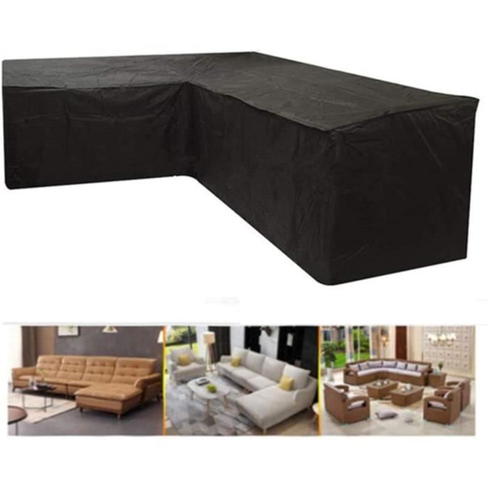 TIUTIU Housse de Protection en Forme de L, Housse de mobilier de Jardin ...