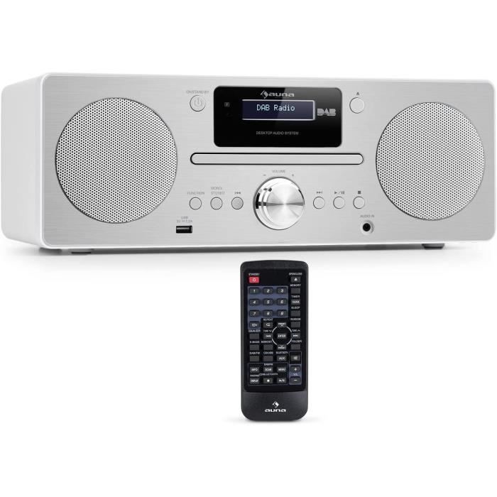 AUNA Radio Portable CD, Mini Chaine HiFi, Poste Radio Numérique Dab ...