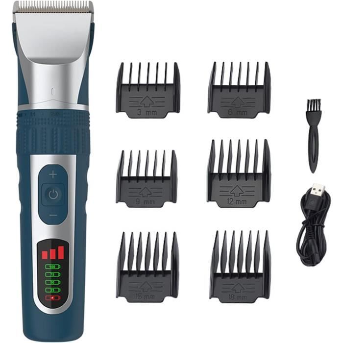 Professionnelle Tondeuse Cheveux Hommes, Tondeuse Barbe Finition Tondeuse À Cheveux Sans Fil ...