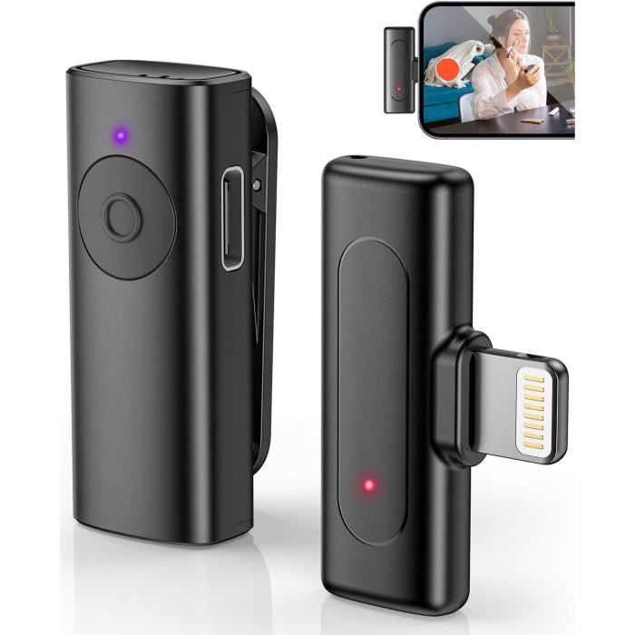 Micro Cravate Sans Fil Suppression Du Bruit, Microphone Cravate Sans ...