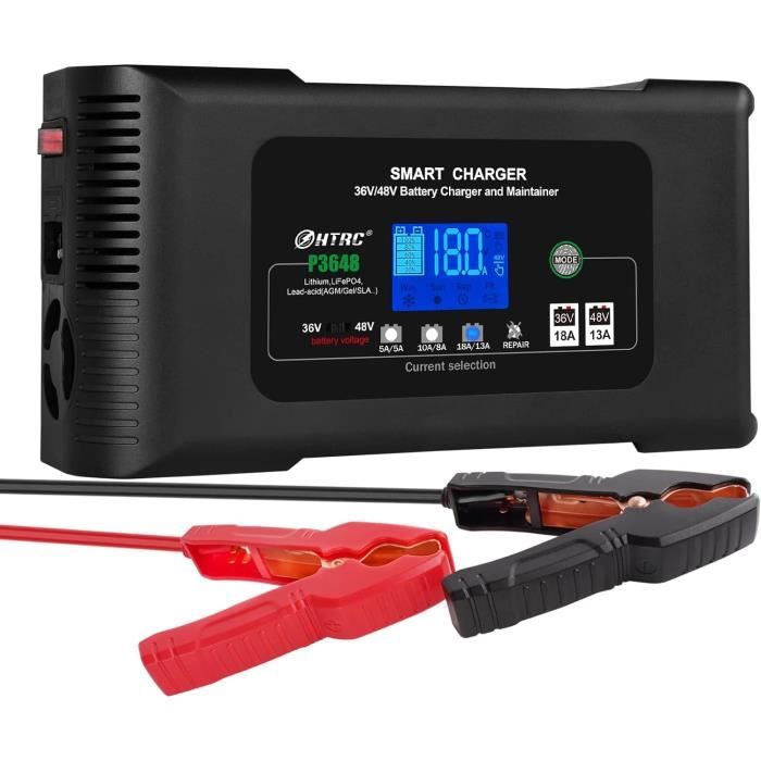 P3648 Chargeur Batterie Voitures 36V 18A-48V 13A, Chargeur Batterie ...