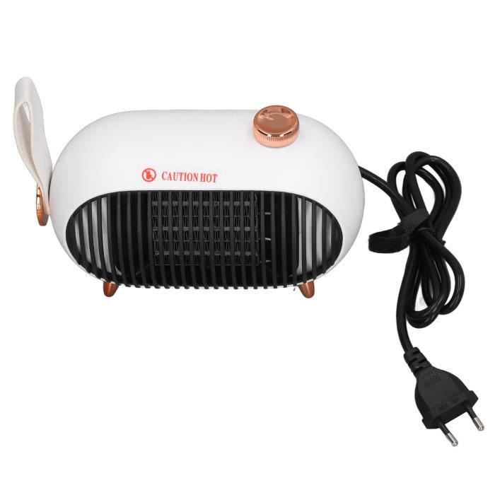Réchauffeur d'air de table 900W Mute ABS Multi Protection PTC Chauffage ...
