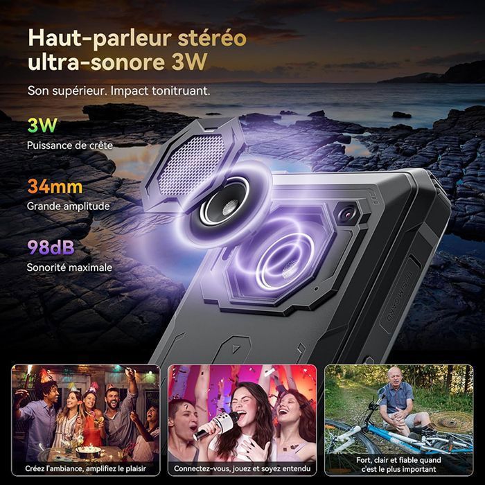 Blackview BV6200 Plus Téléphone Portable Incassable 6.56",11000mAh 24Go ...