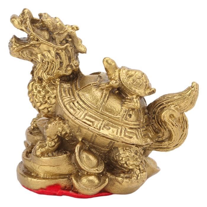 Duokon Décoration Feng Shui Dragon Tortue Feng Shui, Cuivre Coulée ...