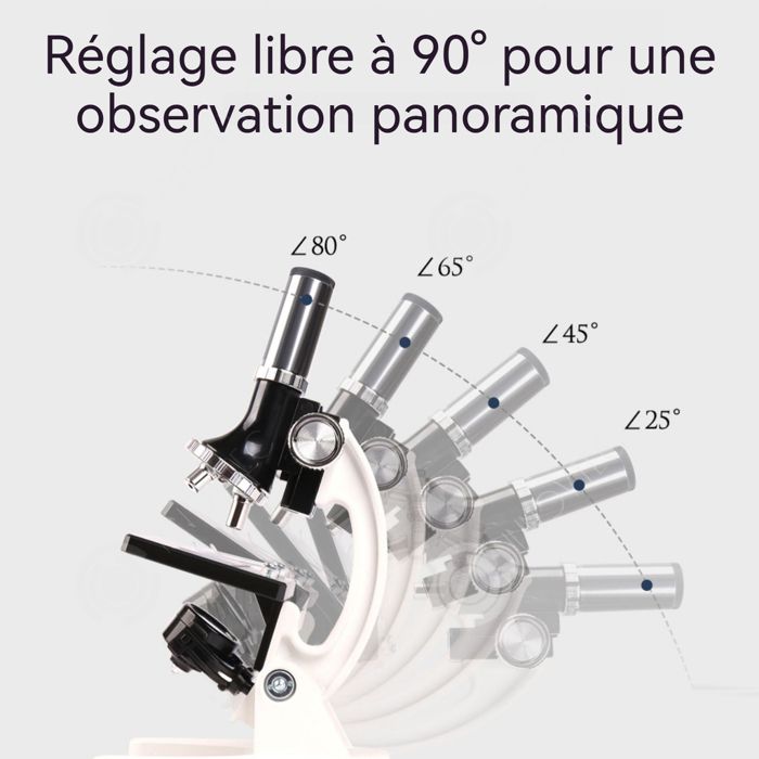 INN Microscope pour enfants 1200x Microscope haute définition avec ...