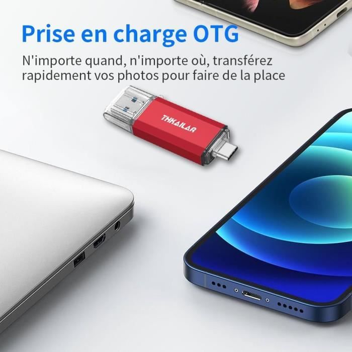 Clé USB 64Go Type C 3.1 OTG Flash Dual Drive Clef USB Mémoire Stick ...
