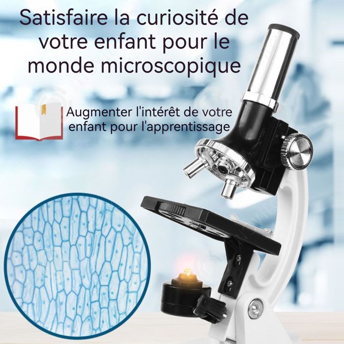 INN Microscope pour enfants 1200x Microscope haute définition avec ...