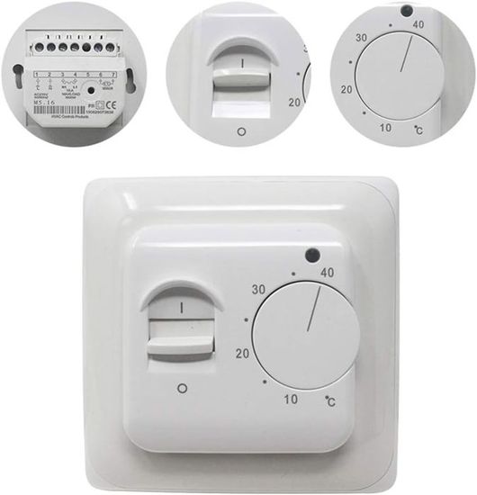 Manuel Thermostat d'ambiance Chauffage au Sol Electrique avec sonde AC 220V 16A - Cdiscount ...