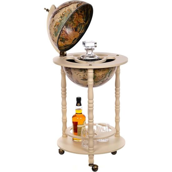 Chariot de Bar géant 33001 W avec piliers eois d'eucalyptus Massif ...