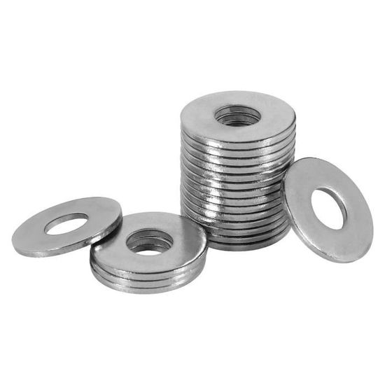 Rondelles Metal M8, Rondelle Inox M8 X 20Mm,Rondelles Plates 50 Pièces ...