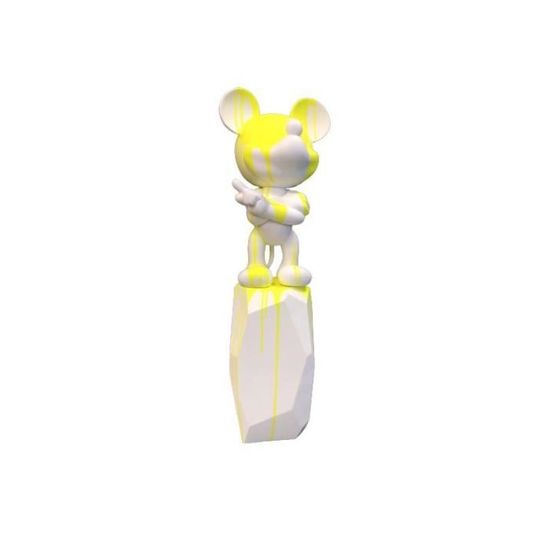Mickey Flow Par Arik Levy Blanc & Jaune Fluo Figurine - Cdiscount Jeux ...