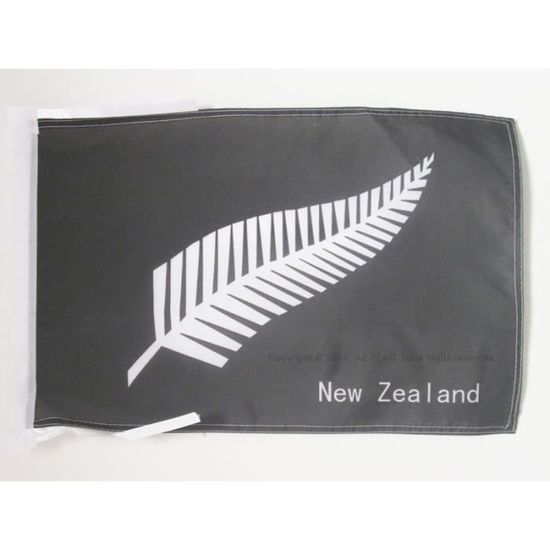 Drapeau Nouvelle-Zélande fougères 45x30cm - neo-zélandais - All black ...