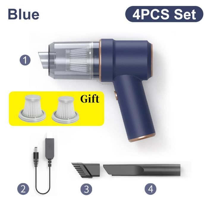 Couleur Bleu Basique Aspirateur Cyclone sans fil pour voiture, appareil ...