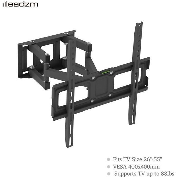Support Mural TV universel orientable et inclinable pour écrans de 26 ...