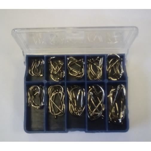 Lot de 90 Hamecon Hameçons - du 3 au 12 - avec boite - Cdiscount Sport