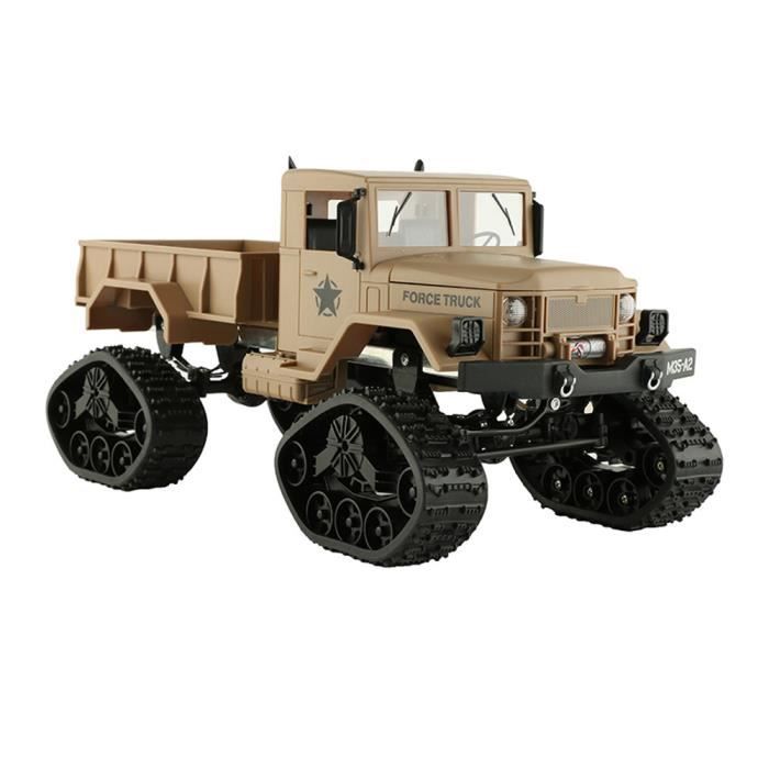 Armée de camions militaires RC 1:16 4 roues motrices sur chenilles sur ...