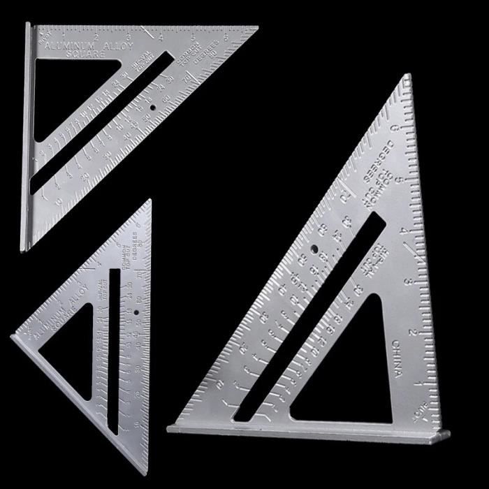 7 inch Aluminum Speed Square Protractor Rafter Triangle Ruler Square ...