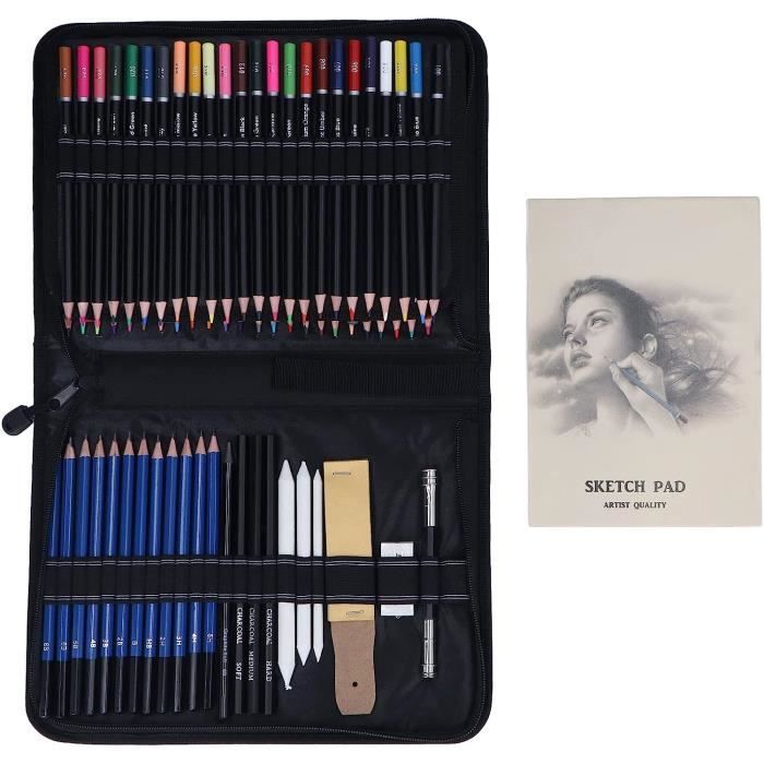 Ensemble De Croquis Ensemble De Crayons À Dessin À La Maison Polyvalents Exquis Professionnels ...