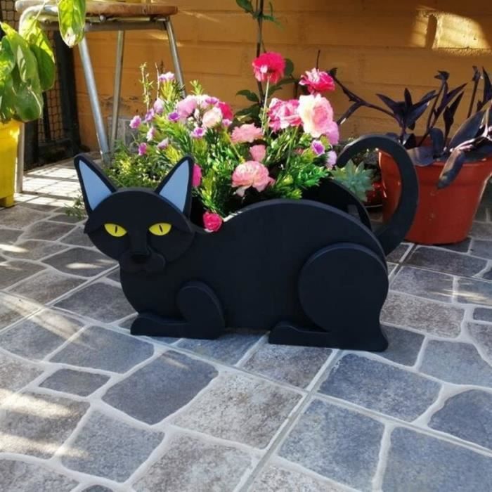 Jardinière Chat,Pot De Fleur Chat Jardin,Jardin Succulente En Pvc ...