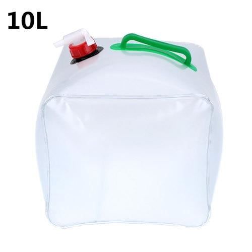 Poche eau,Sac à eau en PVC 10L,extérieur pliable et pliable pour boire,voiture,conteneur pour ...