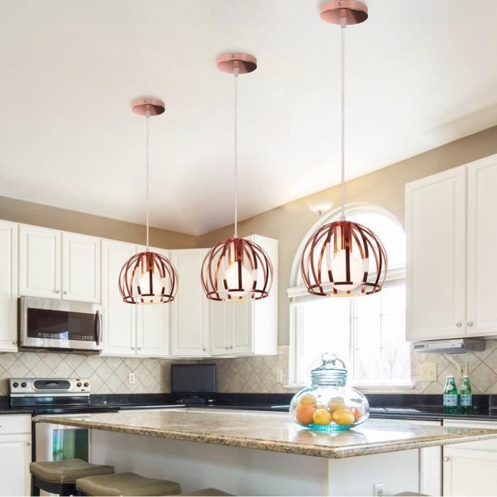 Sayoo 3pcs Métal Rétro Suspension Luminaire - Industriel Edison ...