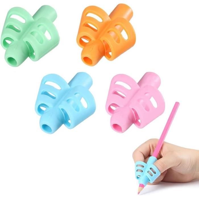 Set De 4 Gripps Aide Écriture Guide Doigt Ergonomiques Grips Aide ...