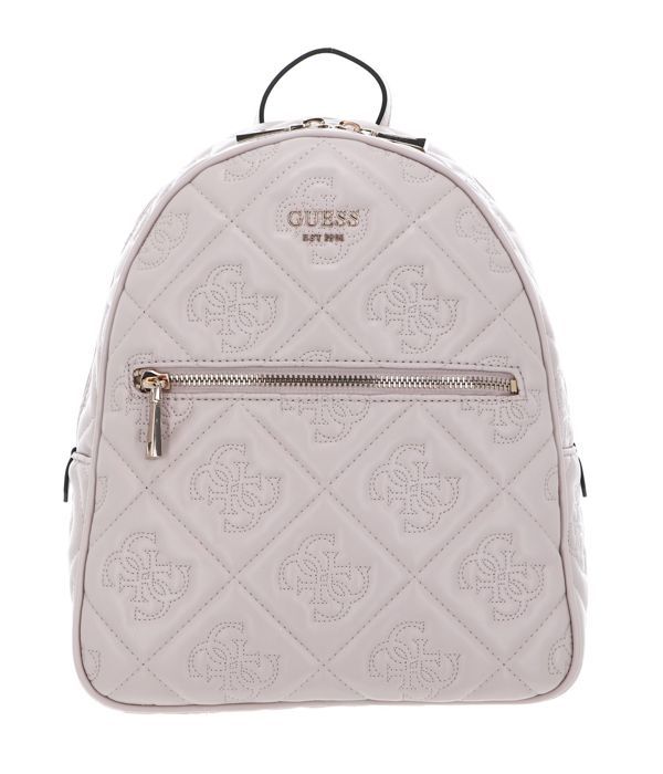 GUESS Sac à dos noir pour femme - Vikky II Backpack Light Beige Logo ...