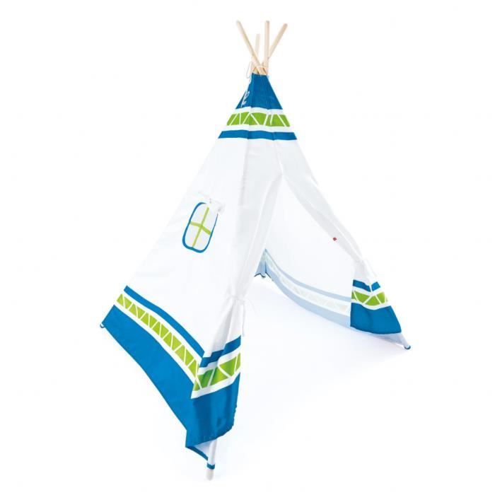 Hape Tente tipi pour enfants Bleu E4308 - Cdiscount Jeux - Jouets