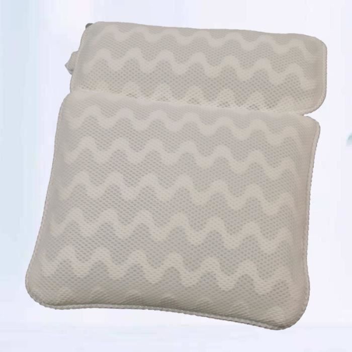 Oreiller de bain antidérapant ventouse - IBASETOY - Beige - 28x35x5cm ...