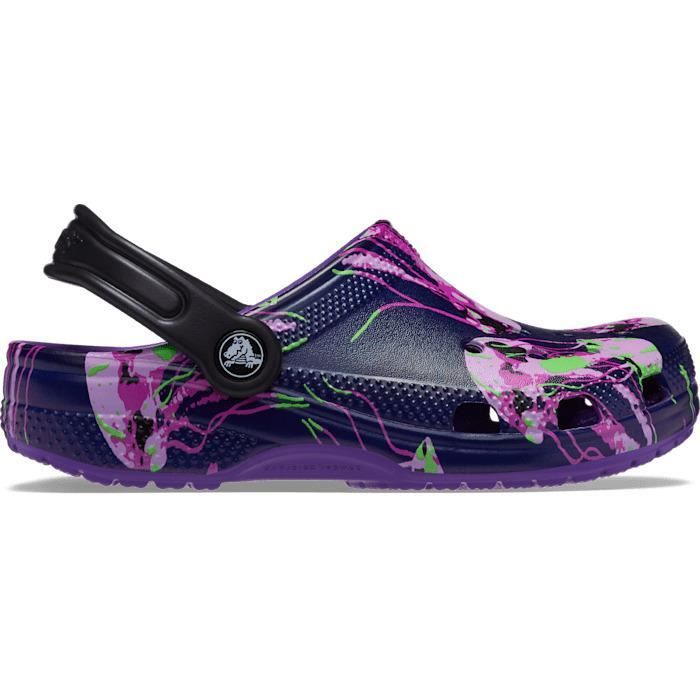 Sabots bébé Crocs Classic Meta Scape - neon purple/multi - 27/28 ...