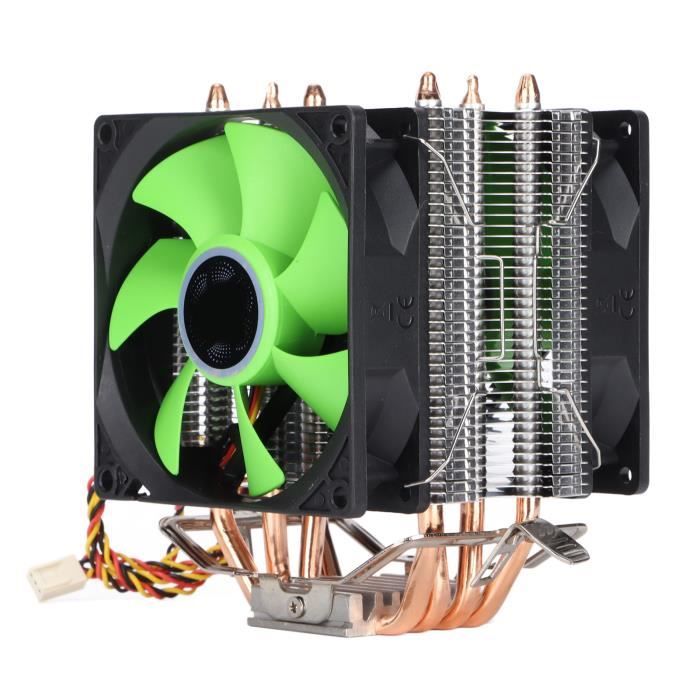 Qiilu ventilateurs de refroidissement CPU ordinateur Ventilateur CPU 4 ...