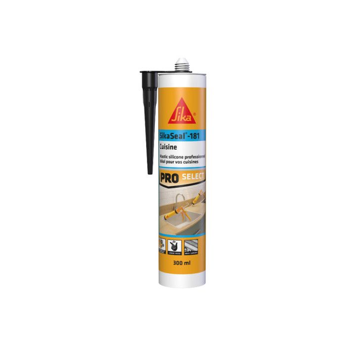 Mastic silicone - SIKA - Sikaseal 181 - 300 ml - Couleur: Noir ...