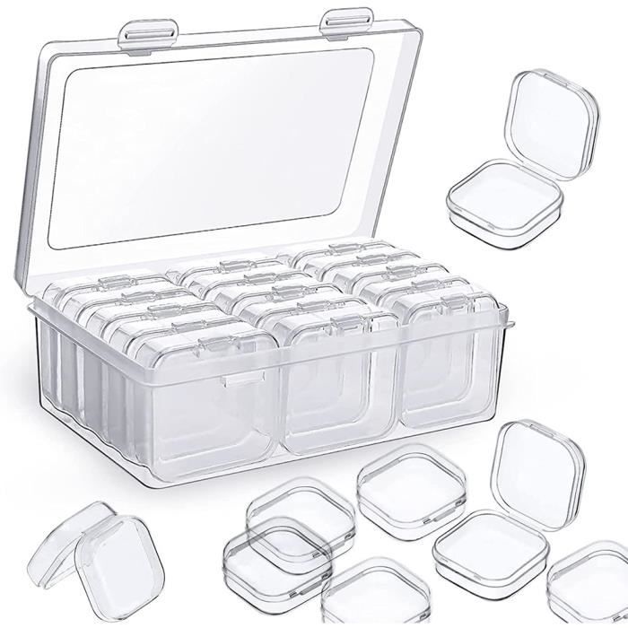 Lot de 13 BoîTes de Rangement en Plastique pour Perles, Petit RéCipient ...