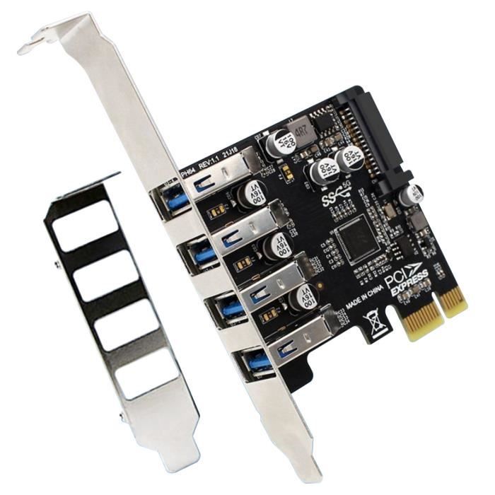 PCIE X1 to USB 3.0 Expansion Card Converter for PCIE X1 X4 X8 X16 ...